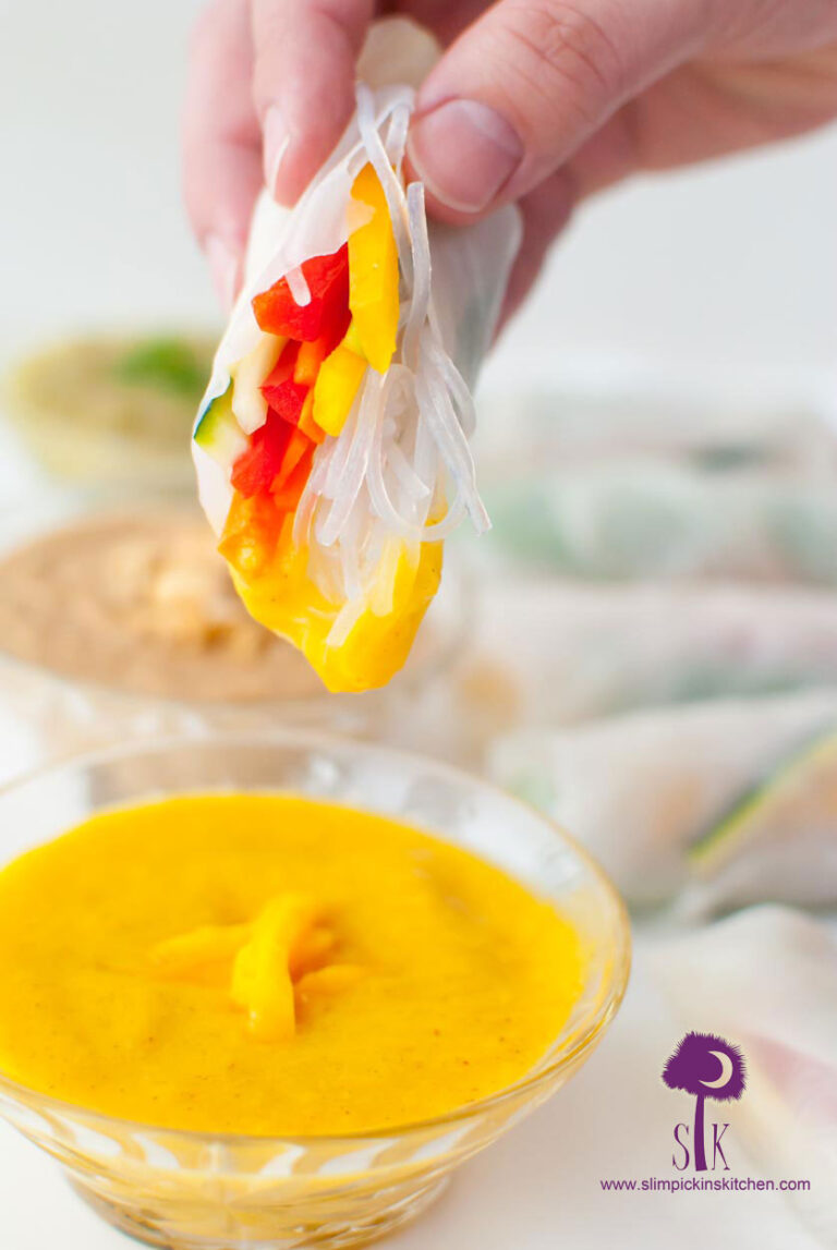 Mango Mustard Dipping Sauce | Slim Pickin’s Kitchen