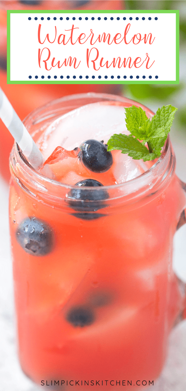 Watermelon Rum Runners | Watermelon Cocktails